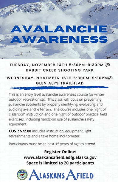 Register for Alaskans Afield Events, Alaska Department of Fish and Game